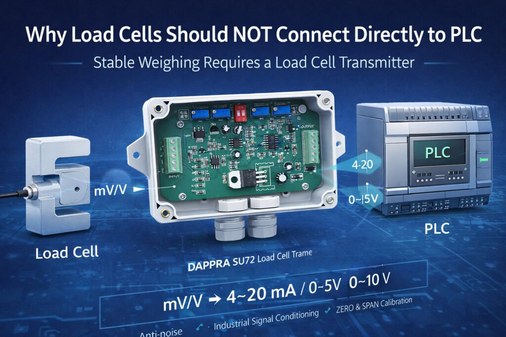 Load Cell Signal Amplifier for PLC | mV/V to 4-20mA 0-5V 0-10V Guide